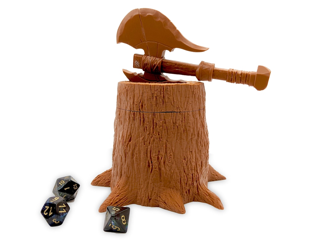 Barbarian Axe Dice Vault: 3D Printed RPG Dice Jail or Trinket Box - Etsy