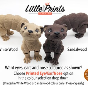 Ferret Fidget Toy Articulating Poseable 3D Printed Pet and Desktop ...