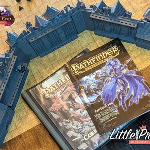 Fantasy Village GM Screen With Dice Towers - Modular 3D Printed ...