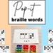 Pop-it Braille CVC Words | Sensory | Fidget Toy | Literacy Task | Home ...