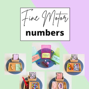 Fine Motor Numbers | Sensory | Home School | Hands-on Activity - Etsy
