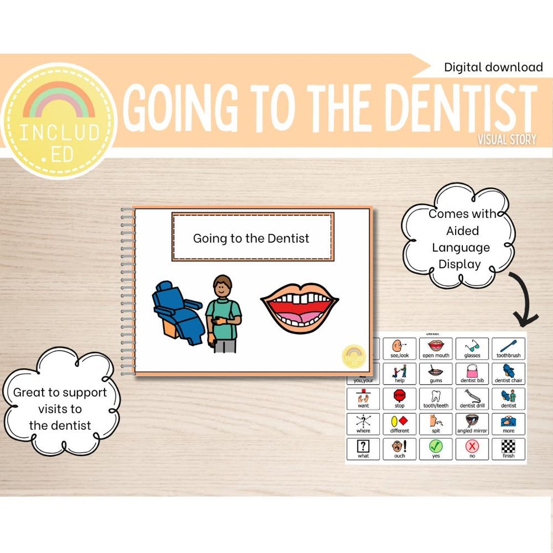 VISUAL SOCIAL STORY | Dentist | Special Education| Aided Language ...