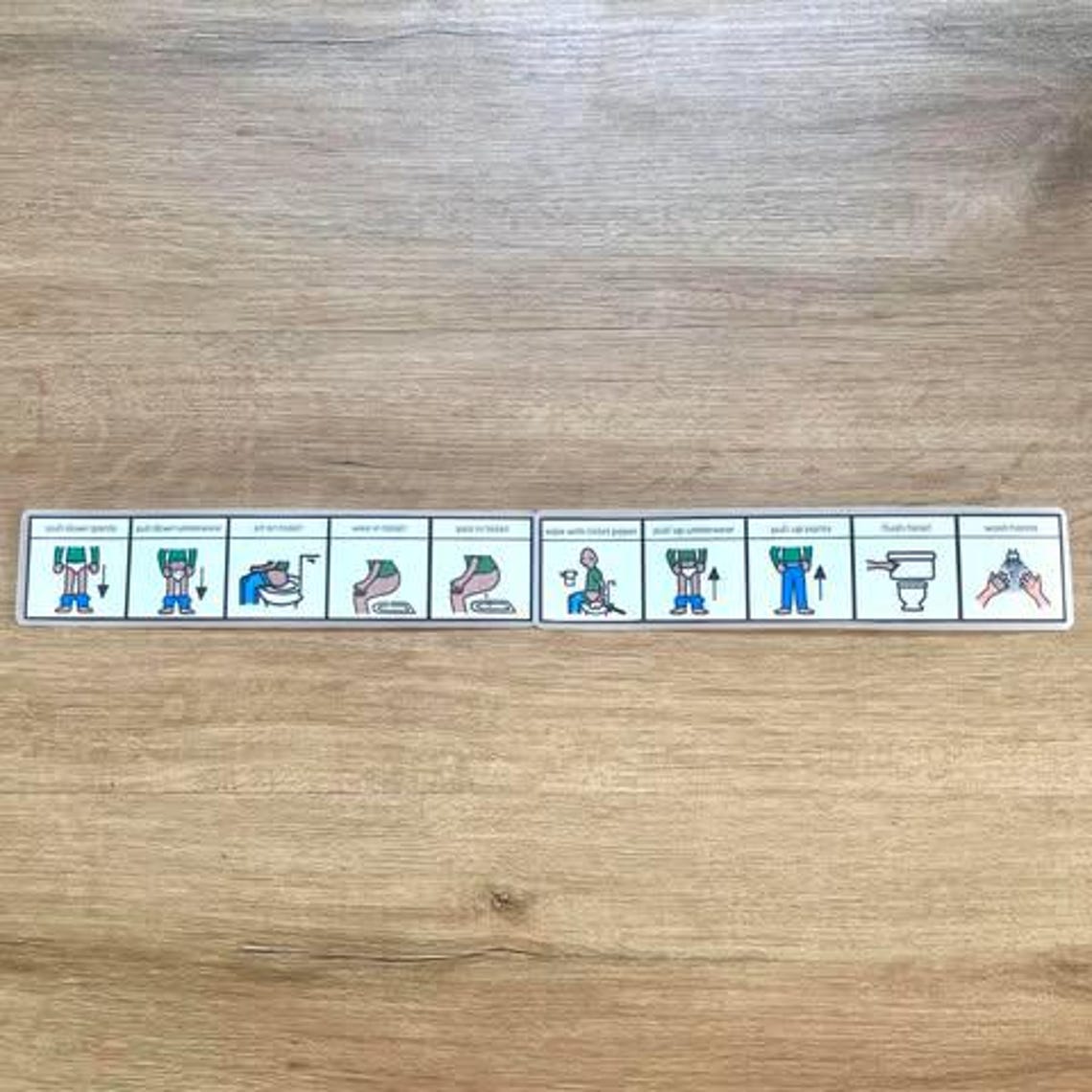 TOILETING ROUTINE Visual Schedule. Toilet Training Visual Instructions ...