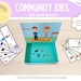 COMMUNITY JOBS Sequencing Activity. Visual Instructions. Boardmaker PSC ...