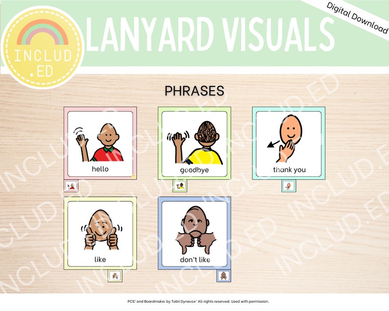 Visual Lanyard EXPANSION PACK| |visual Instructions| Boardmaker ...
