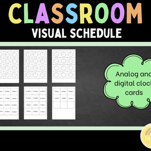 Daily Classroom Visual Timetable | Class Schedule Cards | Special ...