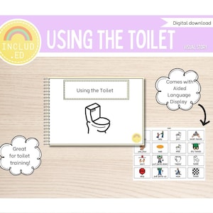 VISUAL SOCIAL STORY | Toilet| Boardmaker | Special Education| Aided ...