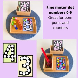 Fine Motor Numbers | Sensory | Home School | Hands-on Activity - Etsy