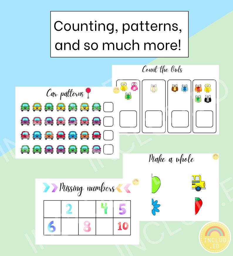 Toddler Busy Book Printable Preschool Activities Homeschool Montessori ...