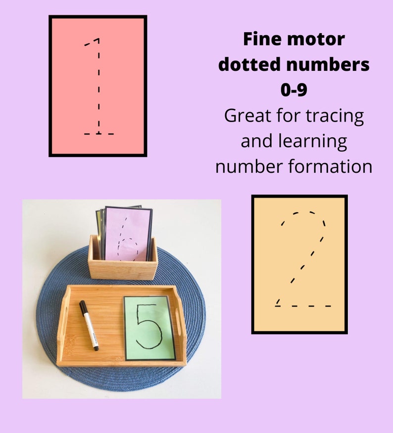 Fine Motor Numbers | Sensory | Home School | Hands-on Activity - Etsy