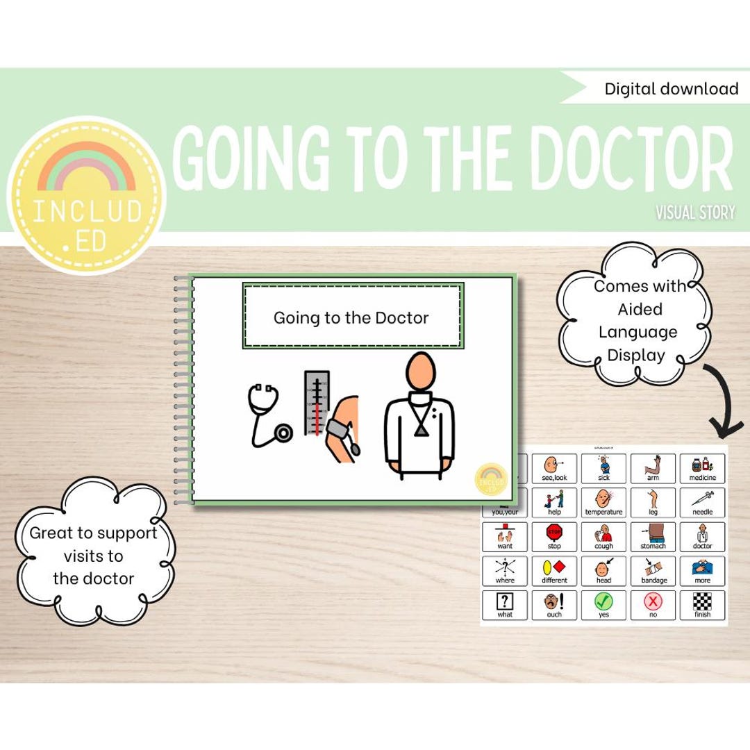 VISUAL SOCIAL STORY | Doctor | Special Education| Aided Language ...