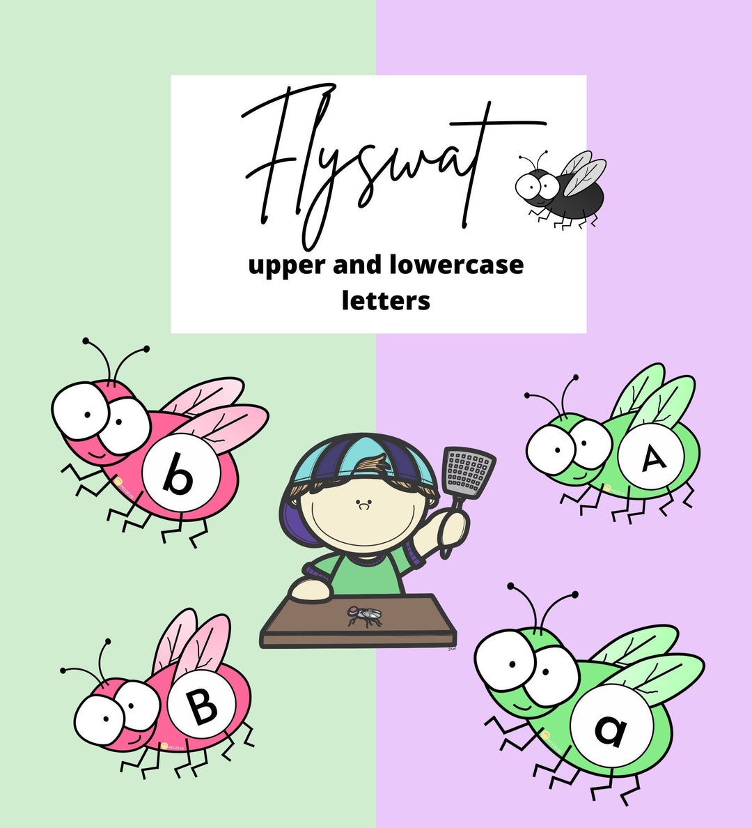 ABC Matching | Fly Swat Game | Uppercase and Lowercase Letters | Busy ...