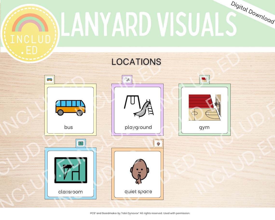Visual Lanyard EXPANSION PACK| |visual Instructions| Boardmaker ...