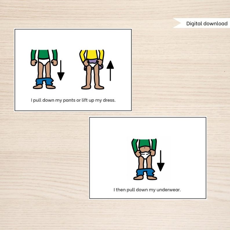VISUAL SOCIAL STORY | Toilet| Boardmaker | Special Education| Aided ...