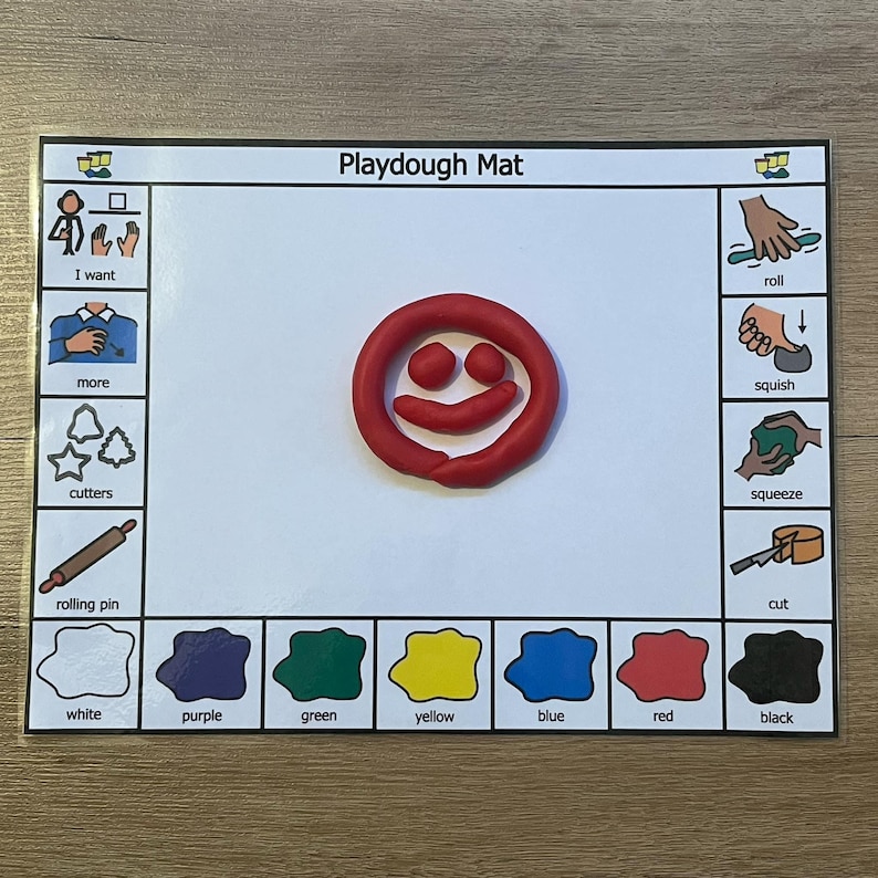 VISUAL PLAYDOUGH Mat Sequencing Activity. Visual Instructions ...
