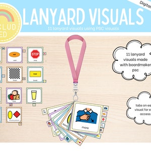 Visual Lanyard | |visual Instructions| Boardmaker | Special Education ...