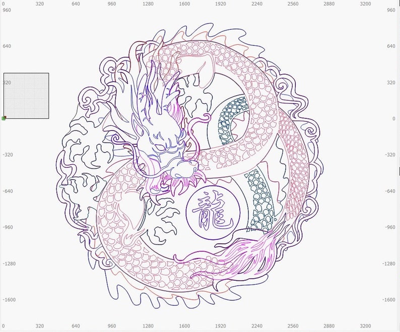 Chinese Dragon Layered Wood Parametric SVG Ai DXF - Etsy
