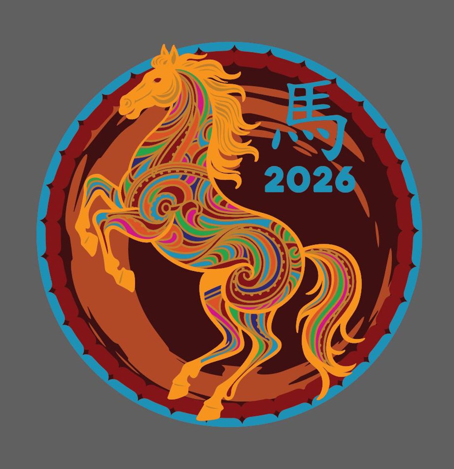 Year of the Horse Layered Wood Wall Art: Laser Cut Files - Etsy