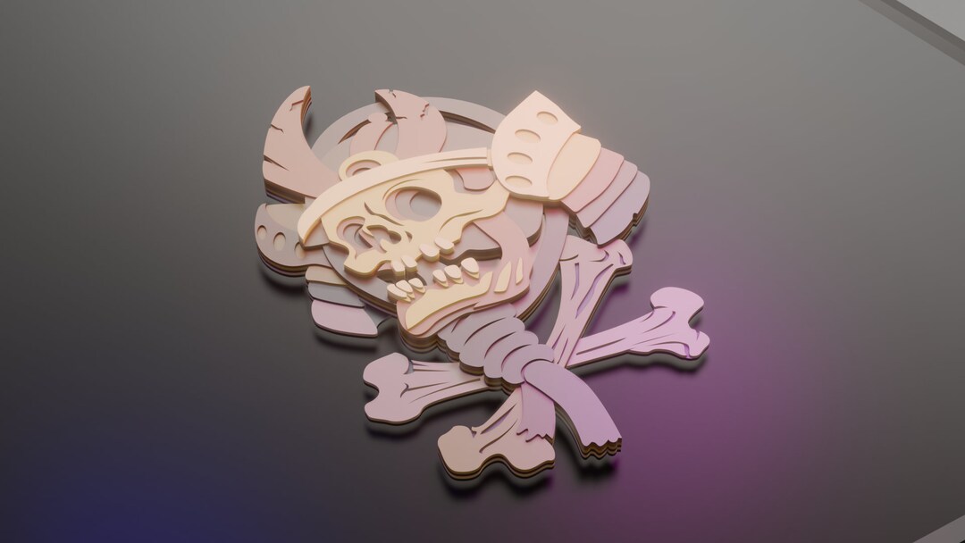 Samurai Skeleton SVG DXF Ai Layered Wood Wall Decor Wall Art Design - Etsy