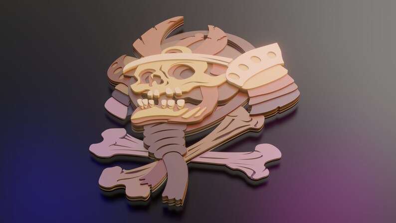 Samurai Skeleton SVG DXF Ai Layered Wood Wall Decor Wall Art Design - Etsy