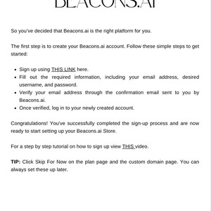 Beacons Guide for Beginners Beacons Crash Course DFY MMR & PLR - Etsy