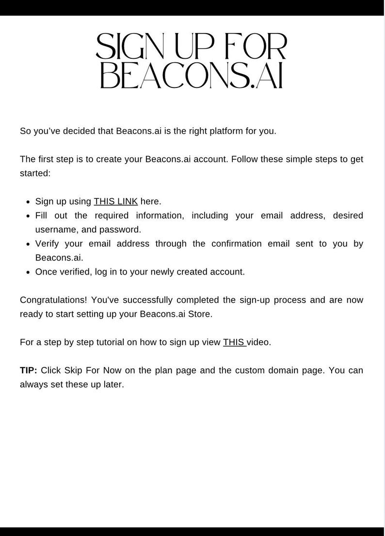 Beacons Guide for Beginners Beacons Crash Course DFY MMR & PLR - Etsy
