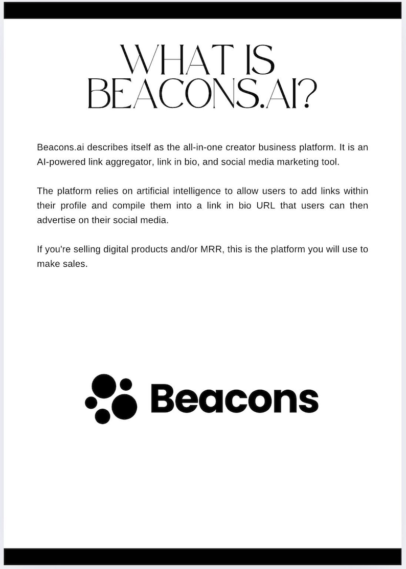 Beacons Guide for Beginners Beacons Crash Course DFY MMR & PLR - Etsy