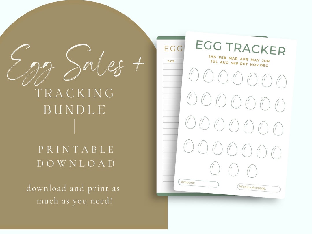 Egg Sales Tracker Bundle: Homestead Inventory Printable (digital ...
