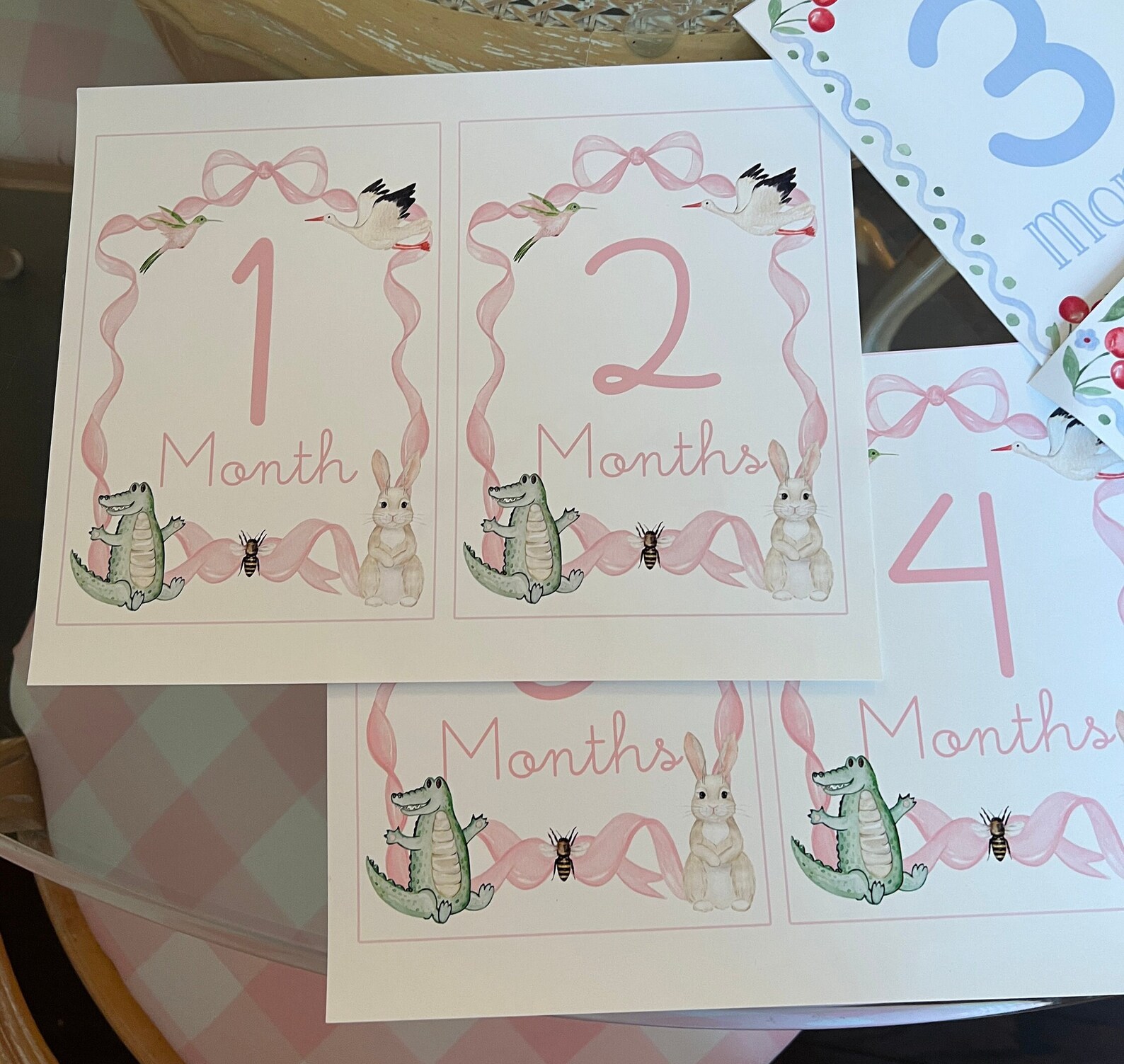 Printable Milestone Cards Girl Milestone Cards Pink - Etsy