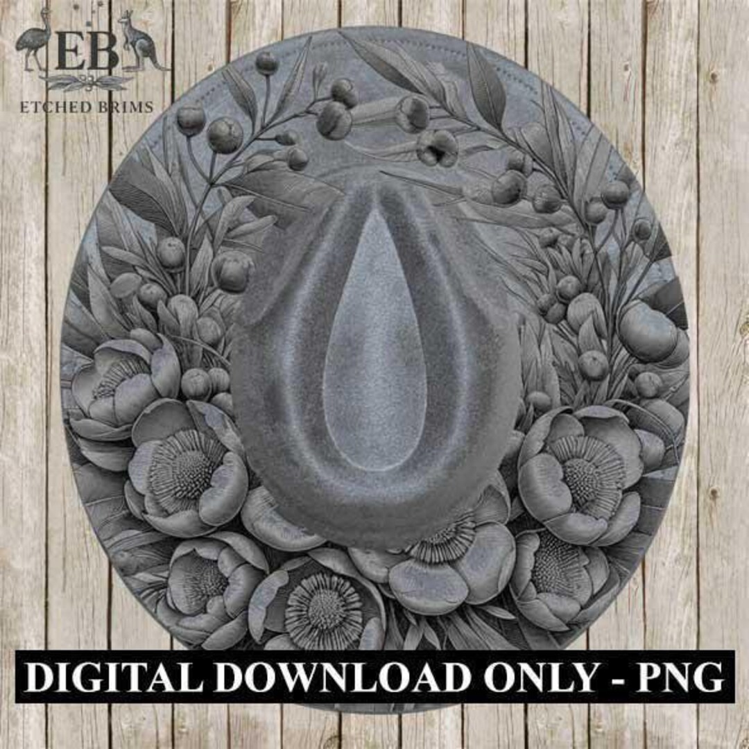 Australian Native Bush Flowers 6 Hat File, Hat Burning Design, Hat ...