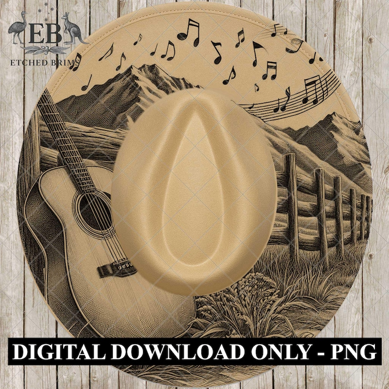 Guitar Hat Engraving - Etsy