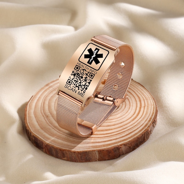 Medical Id Bracelet Women - Etsy