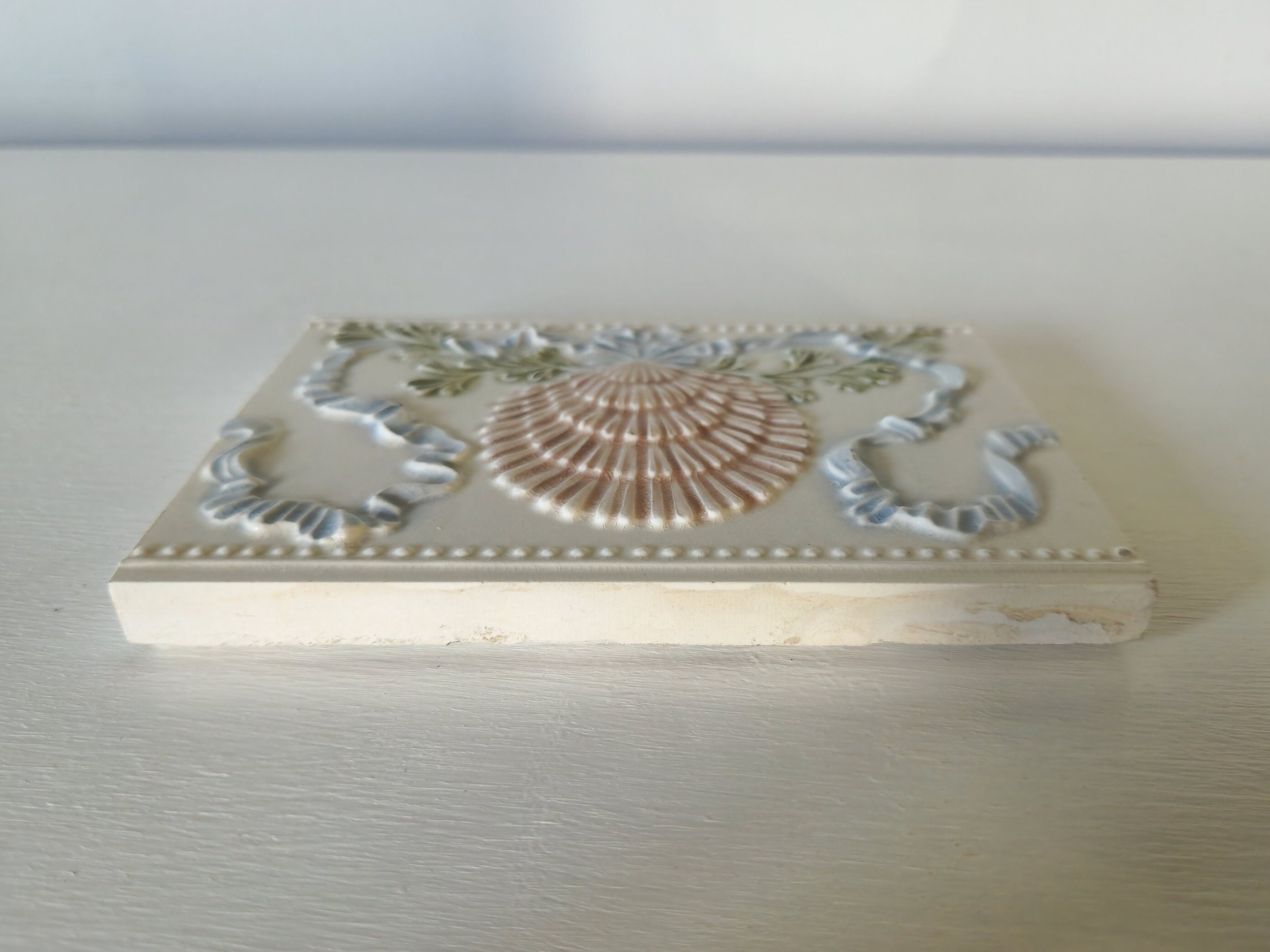 Vintage Ceramic Shell Tile by Robertson Tile Company - Etsy