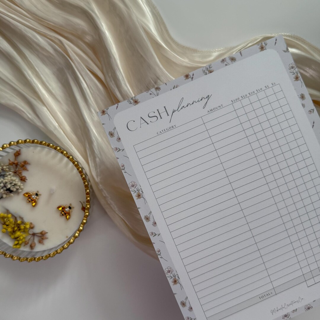 Cash Planning Notepad | 50 Sheets - Etsy