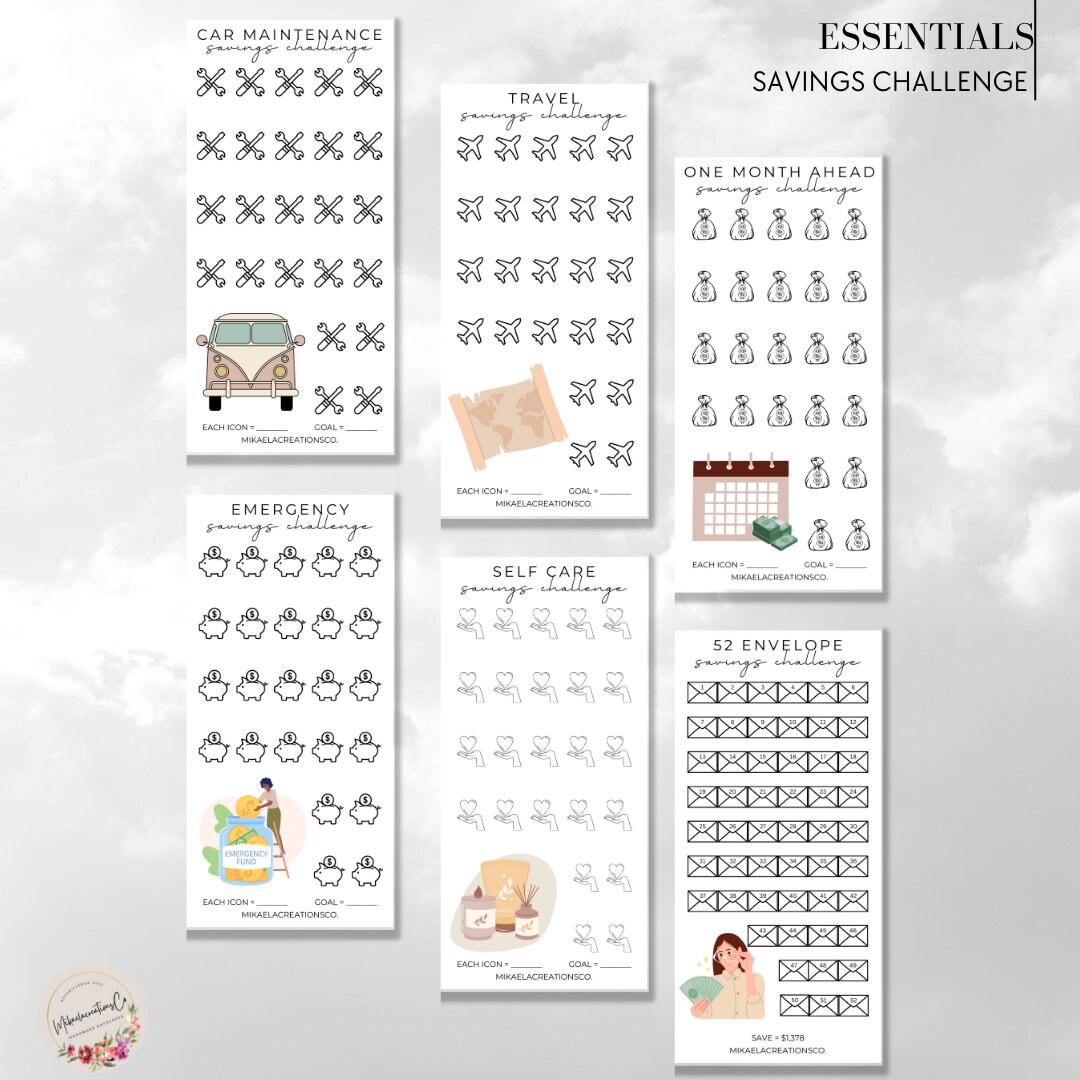 Essentials Savings Challenge Beginner Bundle - Etsy