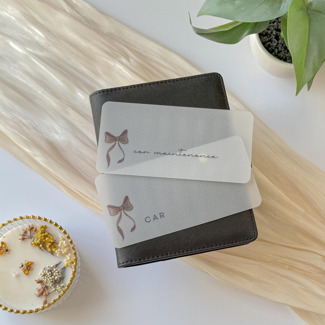 Cash Envelope Place Holder | Envelope Dashboard Brown Bow - Etsy