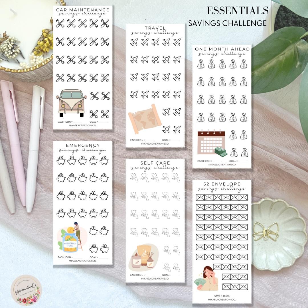 Essentials Savings Challenge Beginner Bundle - Etsy