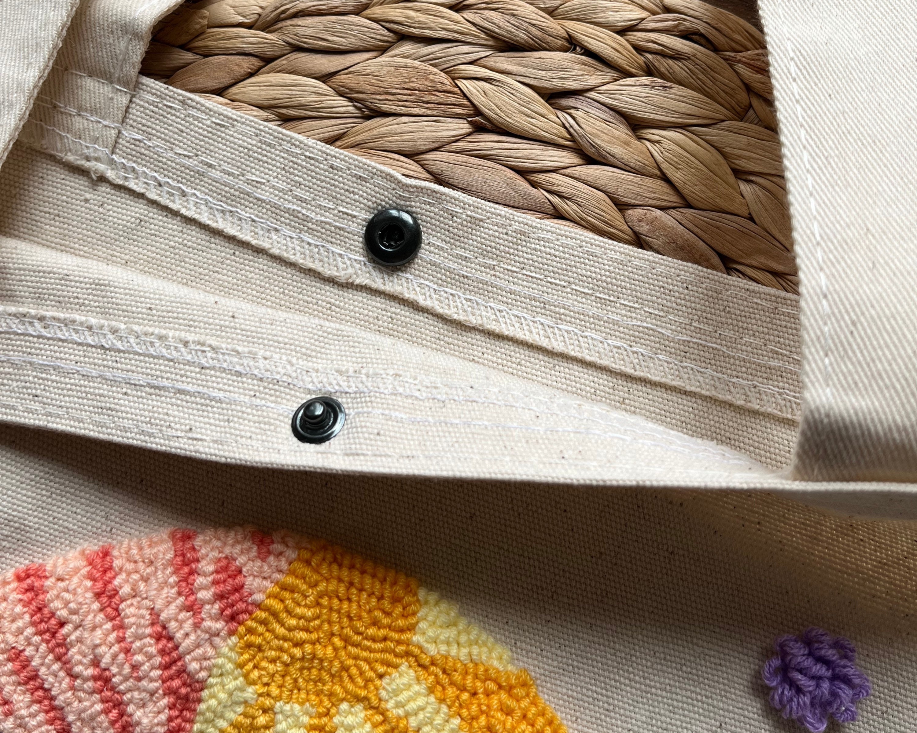 Personalized Letter Bag, Punch Needle Canvas Bag, Custom Gift, Handmade ...