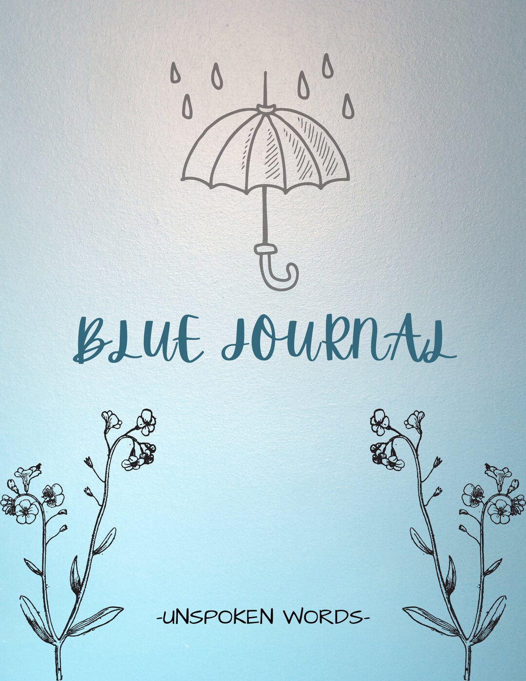 BLUE JOURNAL TEMPLATE - Etsy