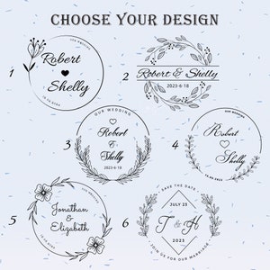 Custom Wedding Monogram Stamp, Save the Date Stamp, Custom Wedding ...