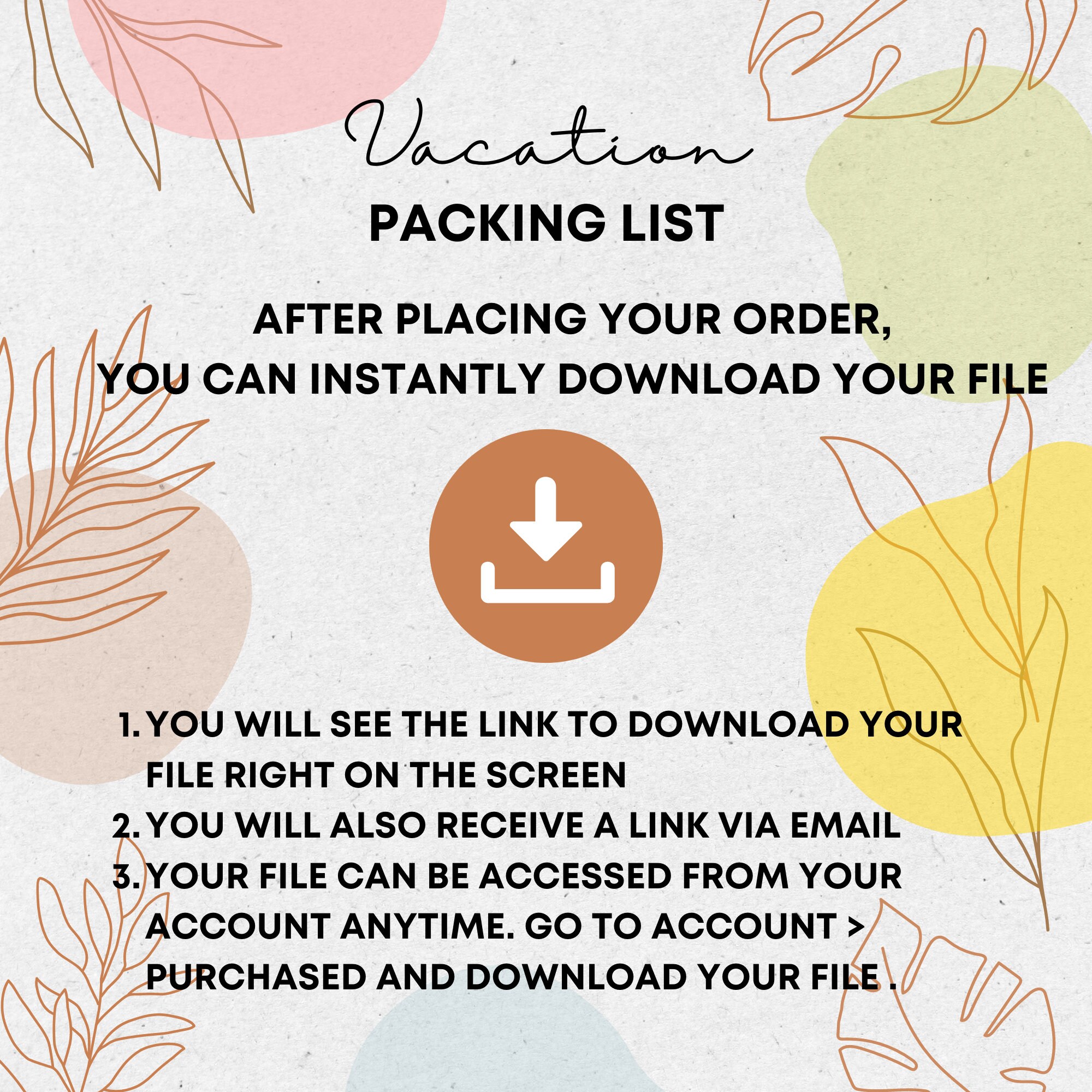 Vacation Packing List Packing List Template Travel Packing - Etsy Australia