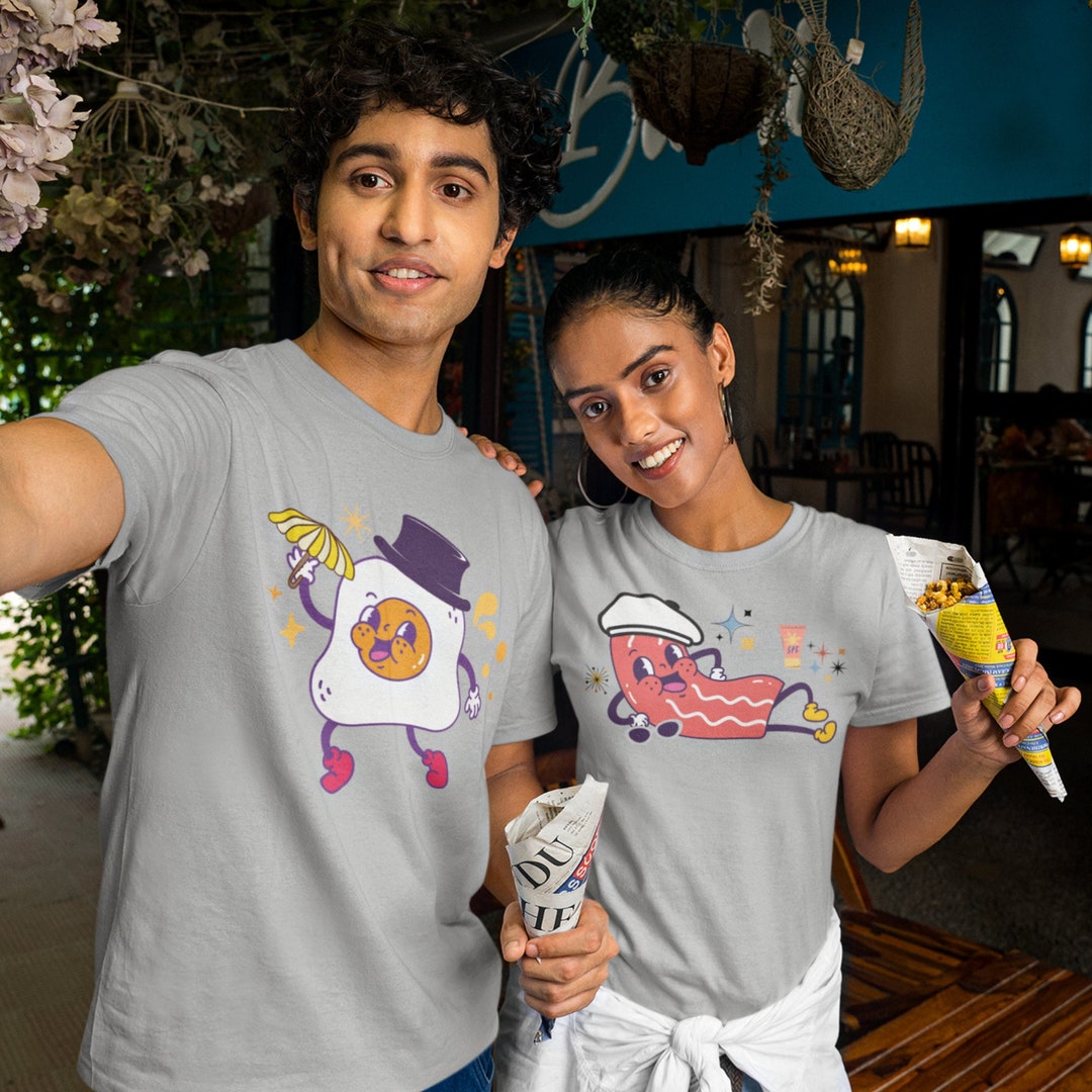Cute Matching Food Shirt Couple Bacon and Eggs Costume Ideas - Etsy