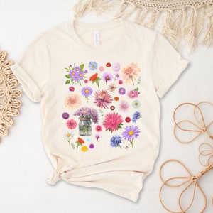 Birth Flower Shirt Aster Flower September Birthday Shirt Birthday ...