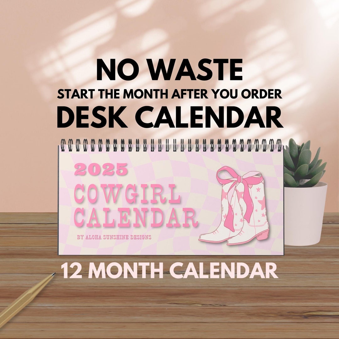 Cowgirl Calendar 2026 Office Gift Coastal Cowgirl Desk Accessories ...