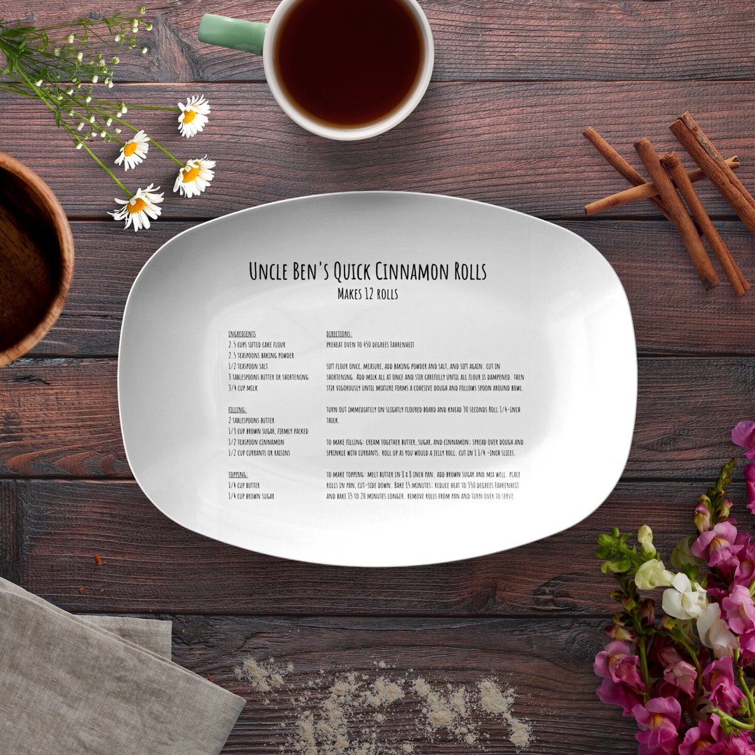 Personalized Recipe Plates Hand Written Recipe Plate Custom ...