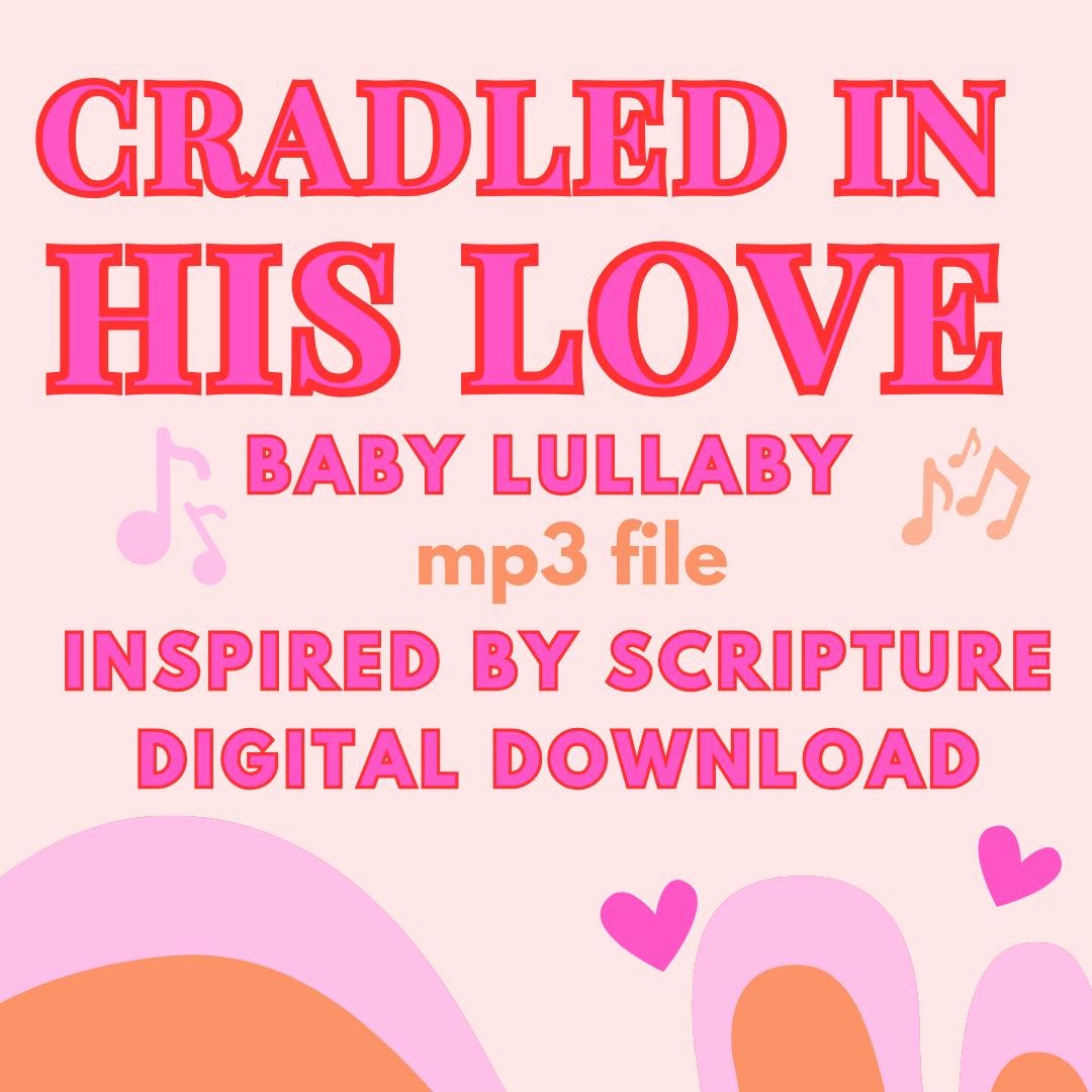 Baby Lullaby Song Gift, Christian Lullaby Digital Download, Scripture ...