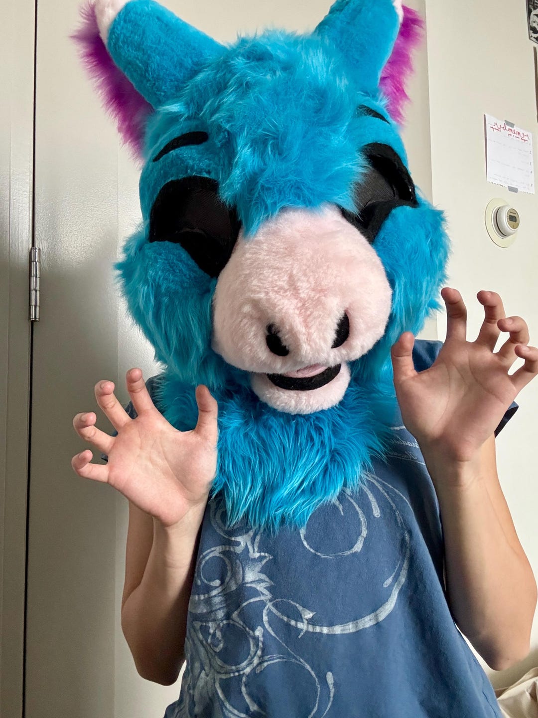 Blue Manokit Fursuit HEAD ONLY - Etsy