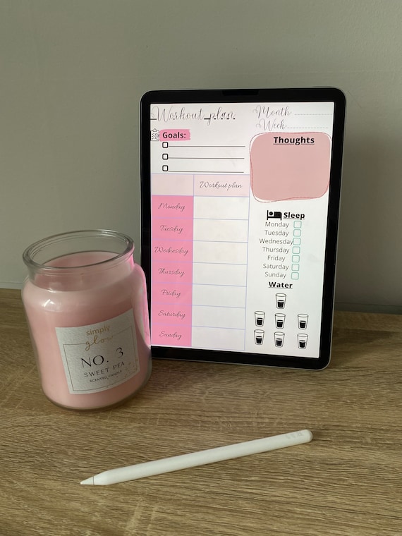 Fitness Diary Digital 12 Week Workout Tracker - Etsy