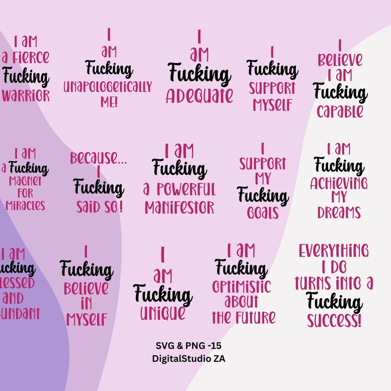 Swear Affirmations - Etsy Australia