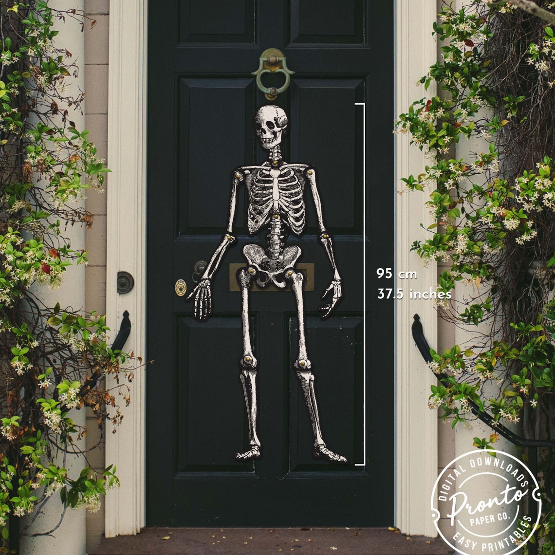 Printable Skeleton Vintage Halloween Digital Download Easy - Etsy